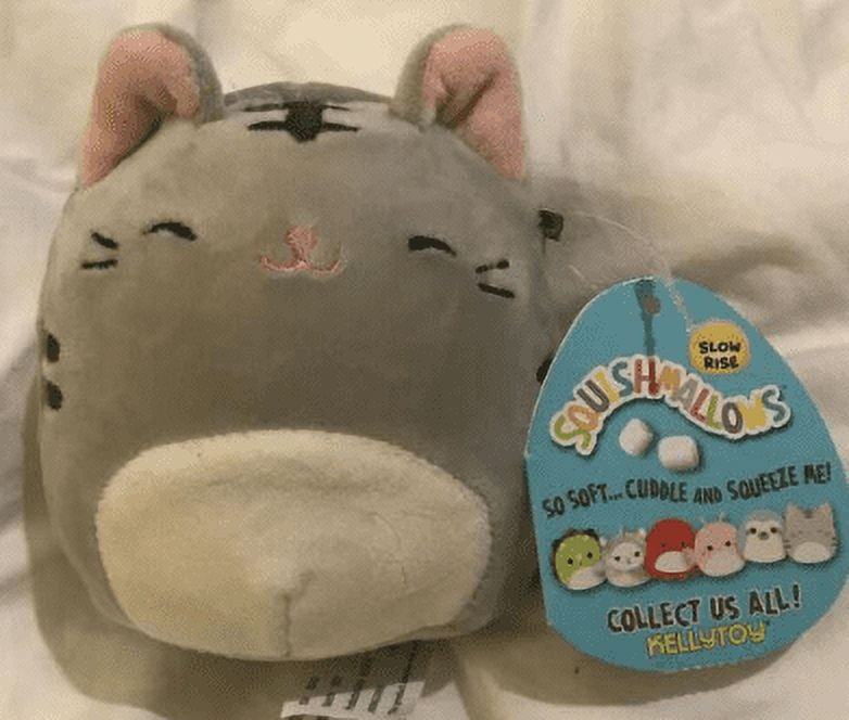 SQUISHMALLOW TALLY THE GREY CAT PLUSH 4 INCH SLOW RISE - Walmart.com