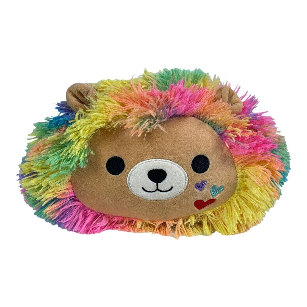 SQUISHMALLOWS Leonard Stackable Lion 12-inch Hearts Rainbow Mane ...