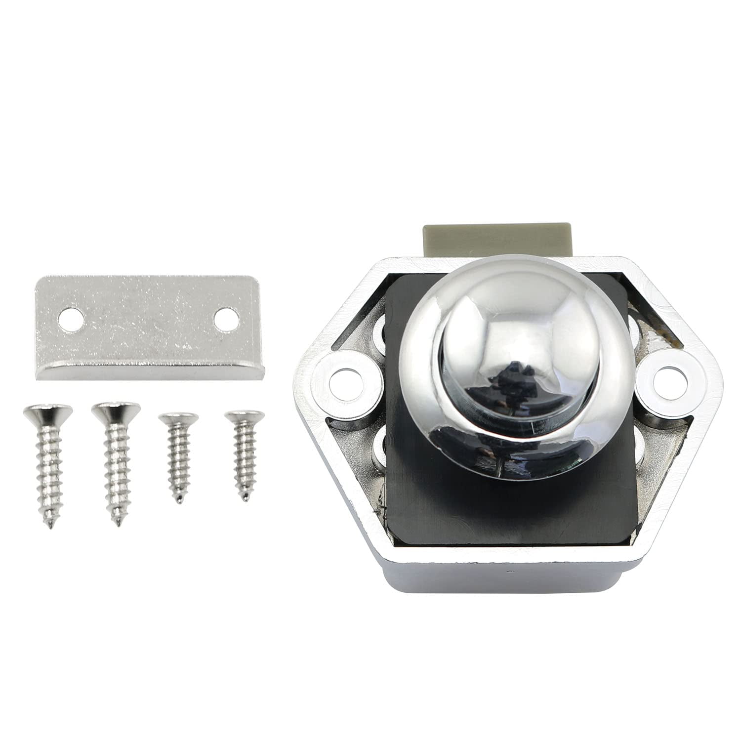 SQXBK Cabinet Push Button Latch Locks Catch Door Knobs Cupboard Door ...