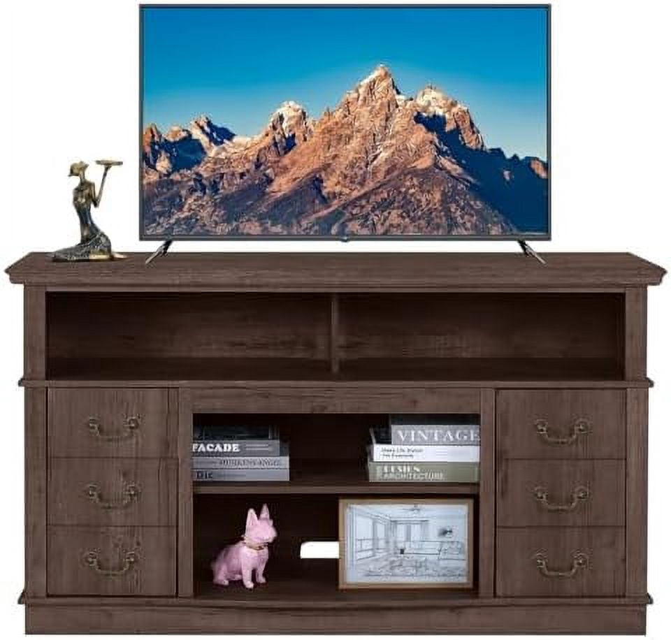 SQYTHGB Farmhouse TV Stand for 65 Inch Entertainment Center with ...