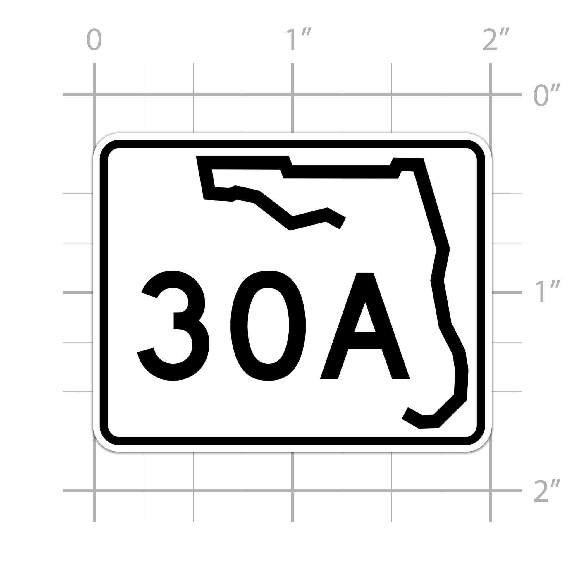SR 30 Florida State Road 30 Sticker for water bottle phone tumbler hard ...