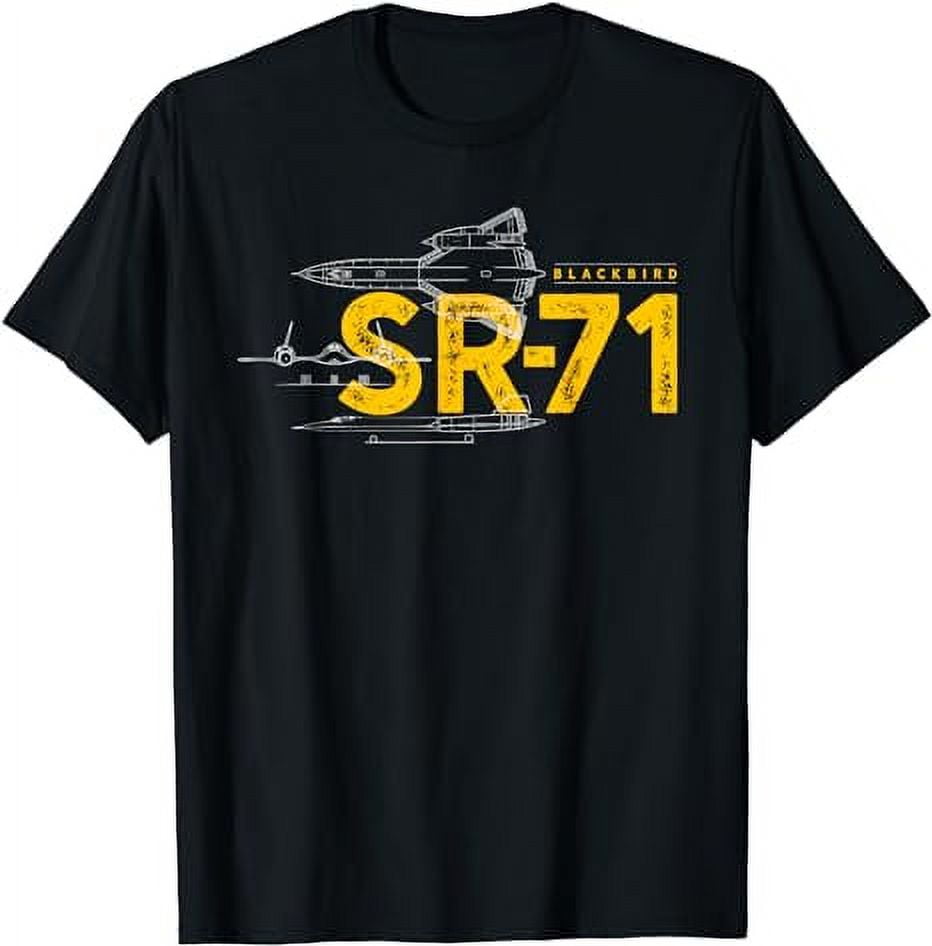 SR-71 Blackbird Air Force Military Jet T-Shirt - Walmart.com