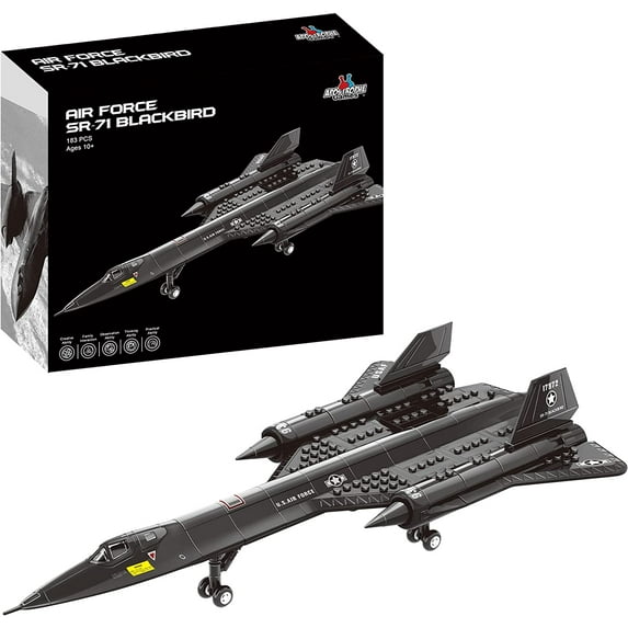 Apostrophe Games SR-71 Blackbird Model Kit - 183 pcs Aircraft Block Set ...