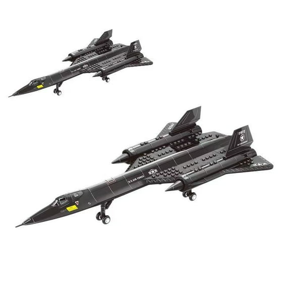 SR 71 Blackbird Jet Building Block Set - 184 Pieces - for Kids and ...