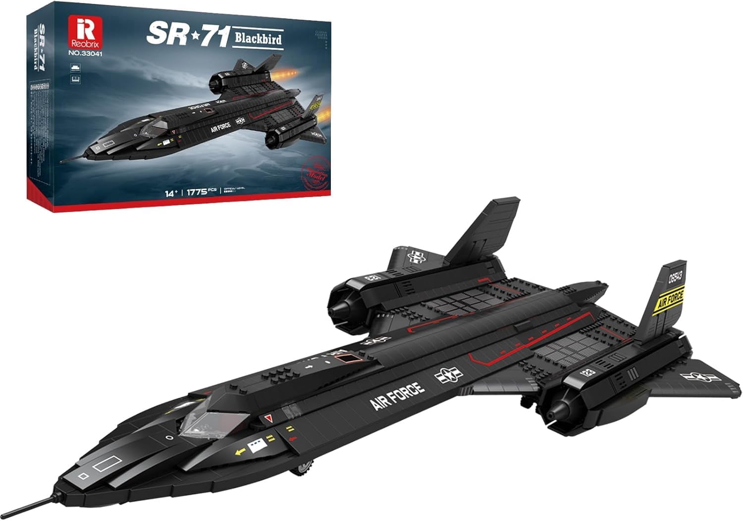 SR-71 Blackbird Reconnaissance Fighter Jet Building Set, 33041 Military ...