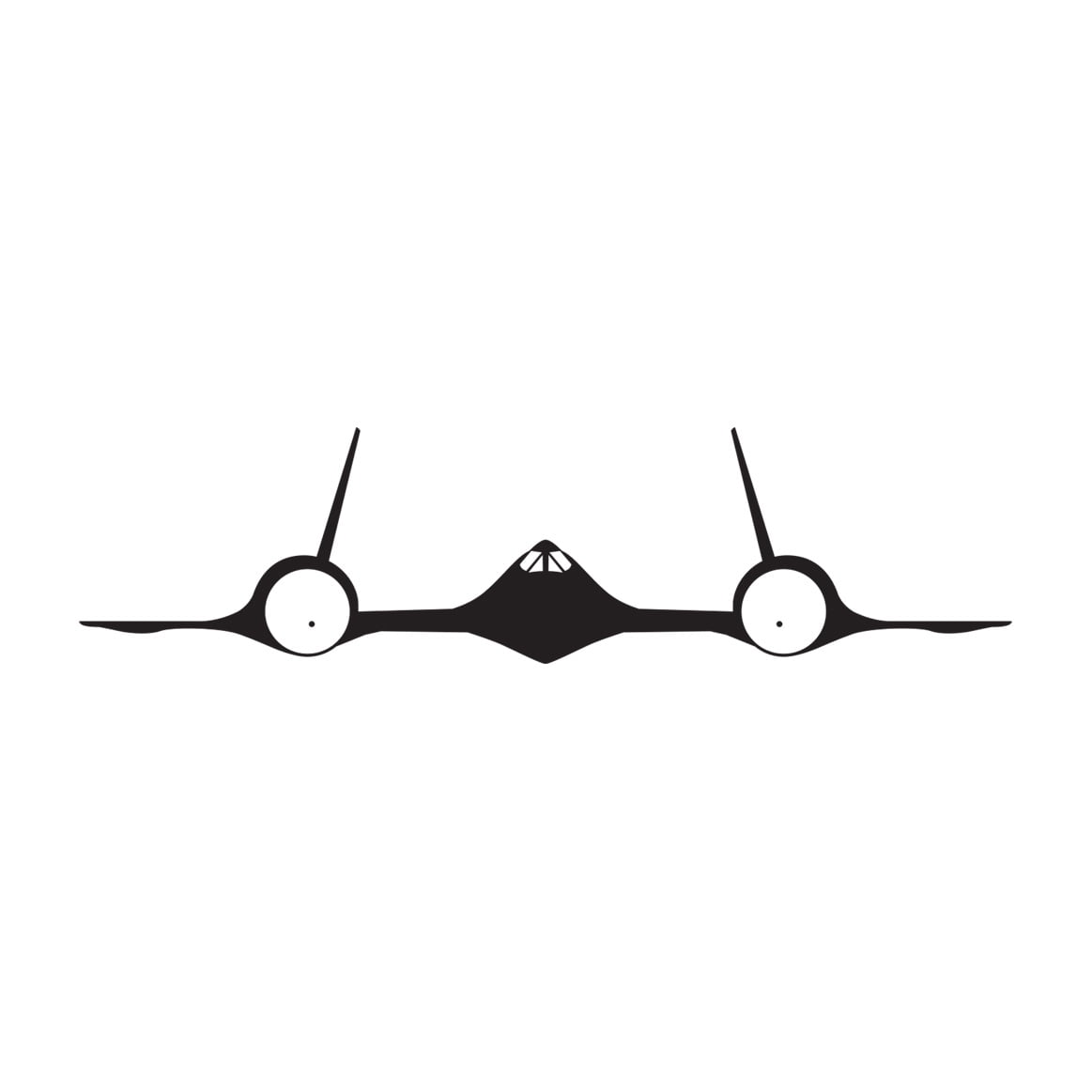 SR-71 Blackbird Sticker Decal Die Cut - Self Adhesive Vinyl ...