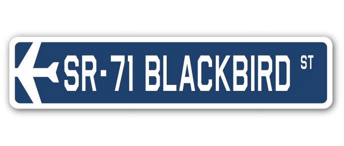 SR-71 Blackbird Street Sign Air Force Aircraft Military | Indoor ...