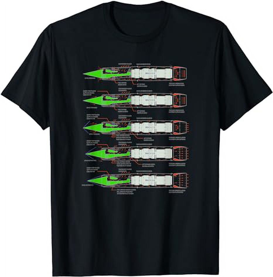 SR-71 Habu Blackbird Aircraft J58 Engine Diagram Shirt - Walmart.com