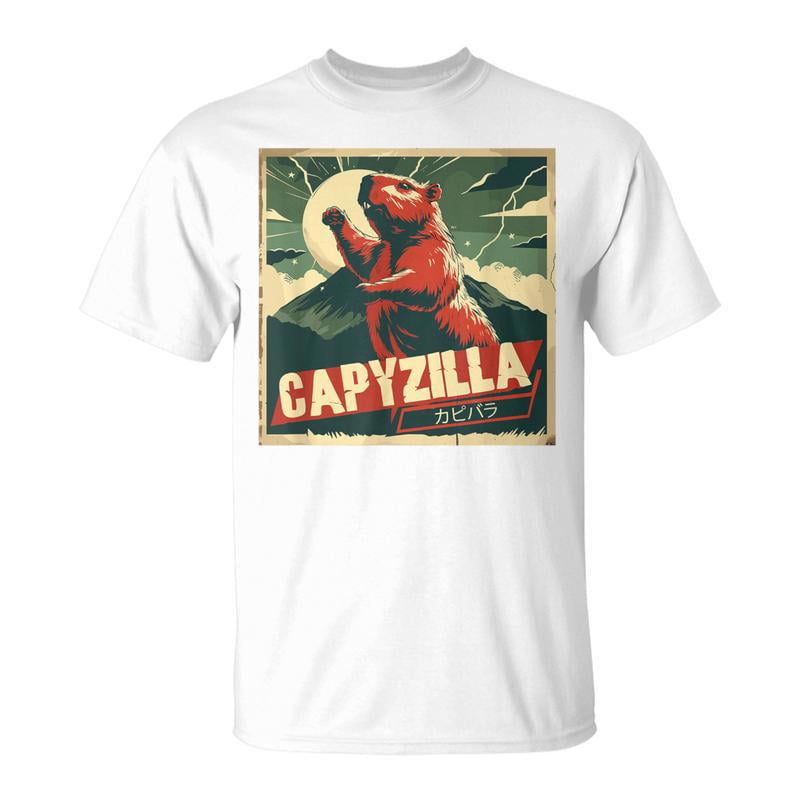 SR Capybara Capybara Rodent Capyzilla T-Shirt - Walmart.com