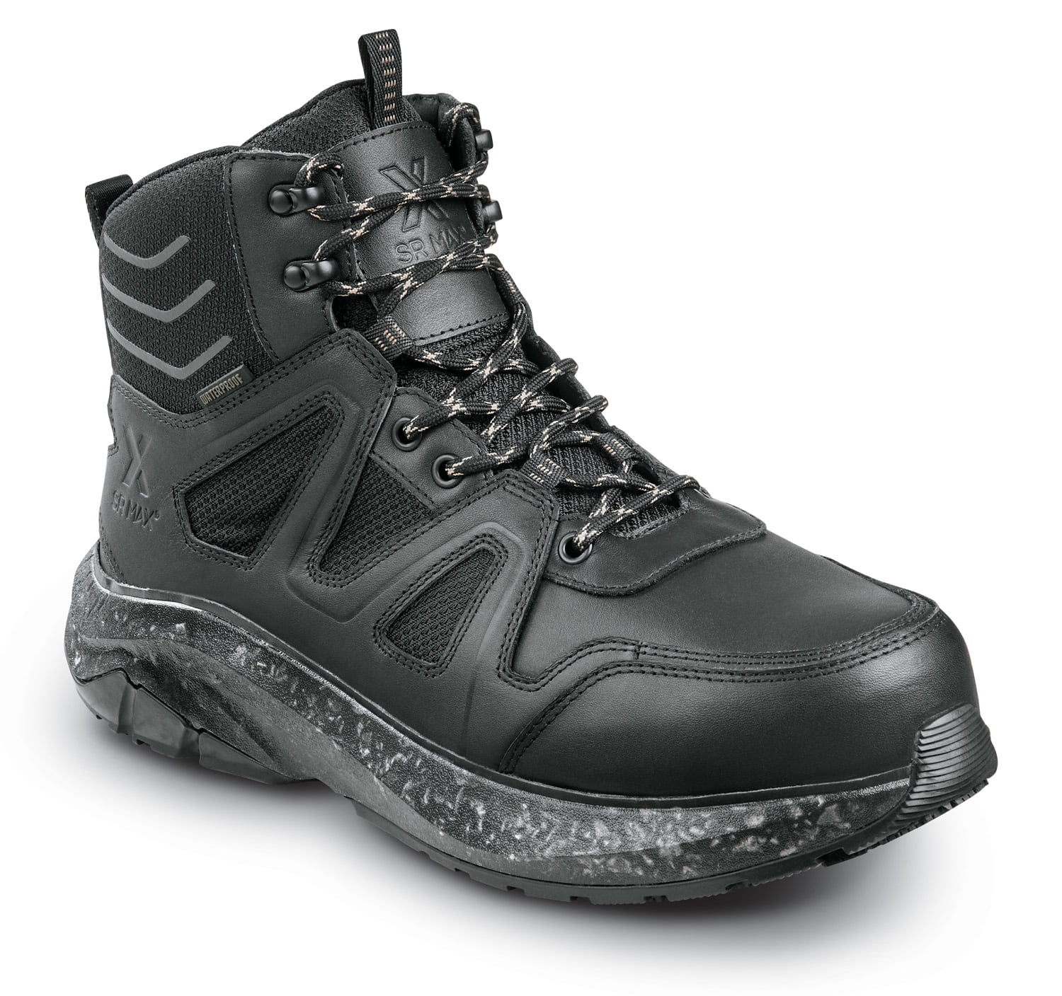 SR Max/Blumaka Ridgway, Men's, Black, Steel Toe, EH, WP, MaxTRAX Slip ...