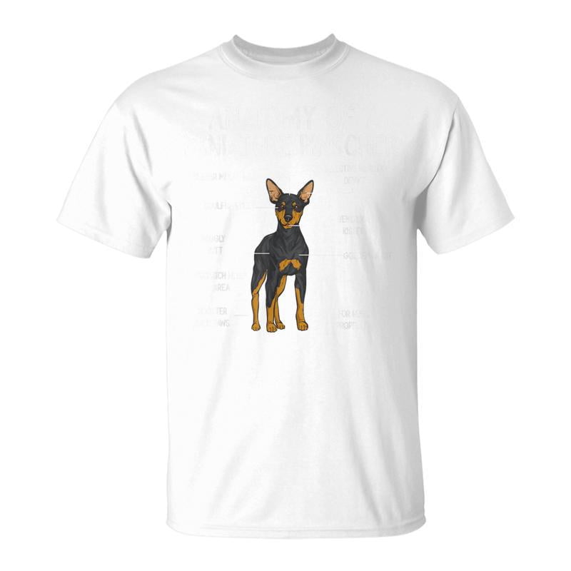 SR Min Pin Dog Anatomy Of A Miniature Pinscher T-Shirt - Walmart.com