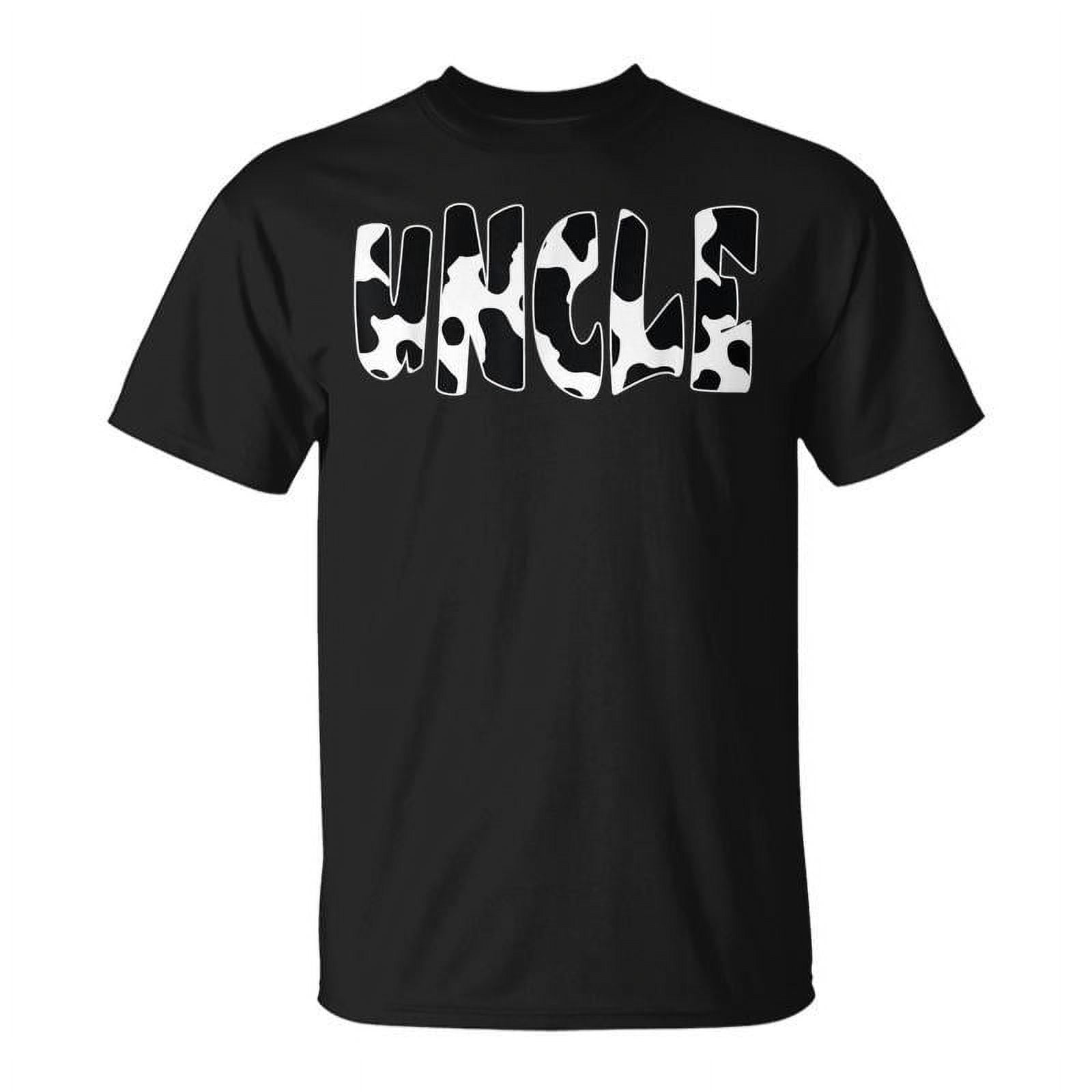 SR Uncle Cow Print Cow Pattern T-shirt - Walmart.com