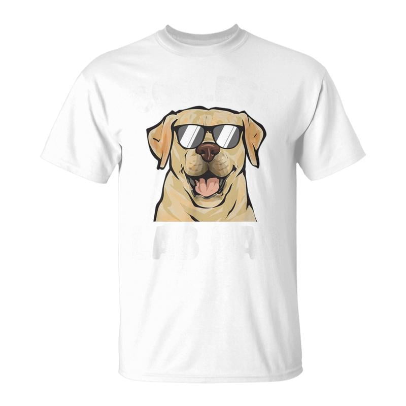 SR Yellow Labrador Retriever Coolest Lab Dad Yellow Lab T-Shirt ...