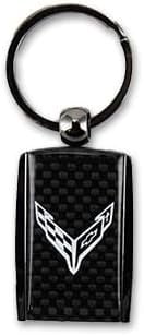 SR1 Performance C8 Corvette Carbon Fiber Accent Keychain - Officially ...
