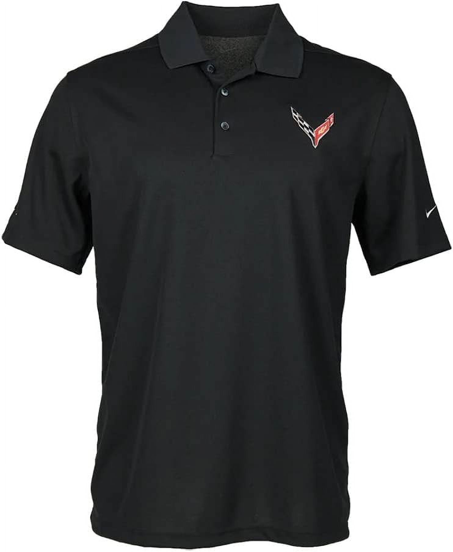 SR1 Performance C8 Corvette Z06 Polo Shirt w/Embroidered Logo Black, X ...