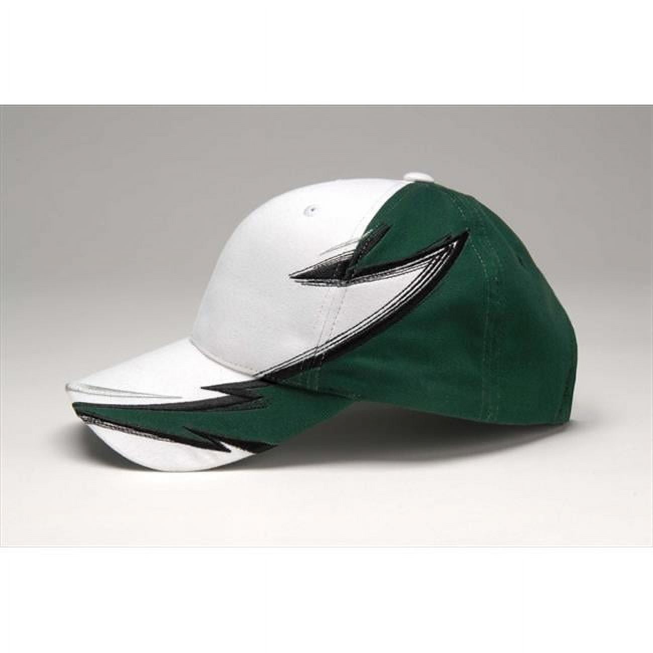 SR102 Score Hat Cap 6 Panel 2 Tone Front And Visor, White , Forest ...