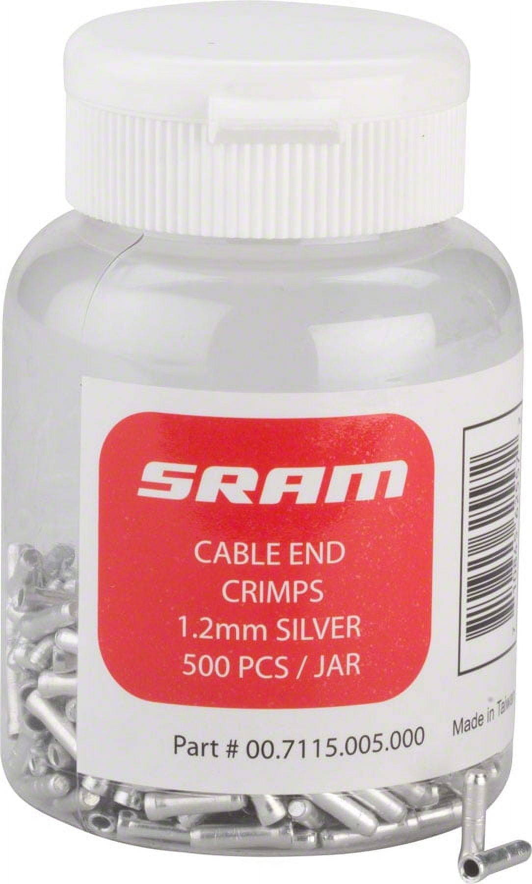SRAM Cable End Crimps 1.2mm, 500-Count Jar - Walmart.com