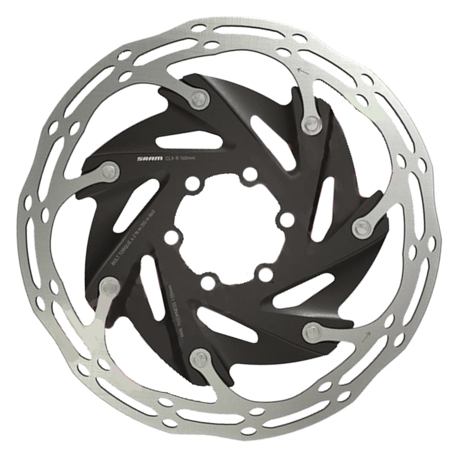 SRAM CenterLine XR CLX-R Road Disc Brake Rotor - 160mm, 6-Bolt, Silver ...