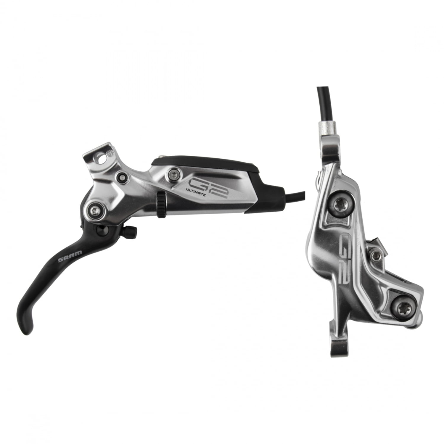 SRAM G2 Ultimate Disc Brake and Lever - Front, Hydraulic, Post Mount, Carbon Lever, Titanium ...