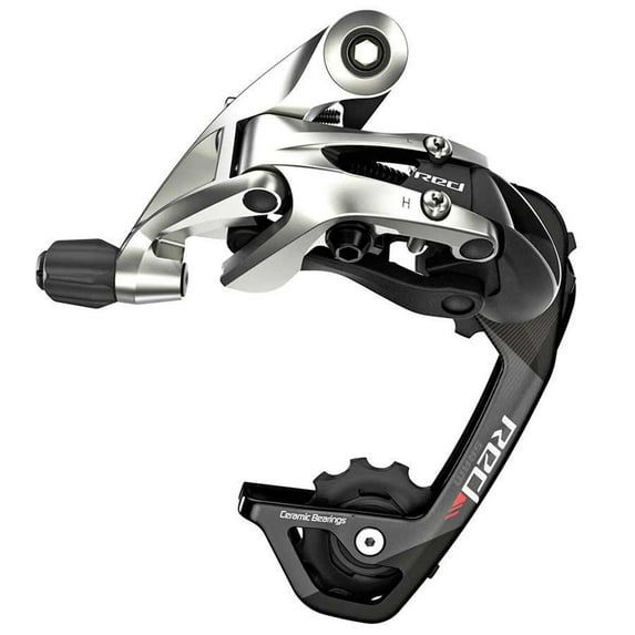 SRAM Red Rear Derailleur Red Short Cage, 28 Tooth Largest Cog C2 ...