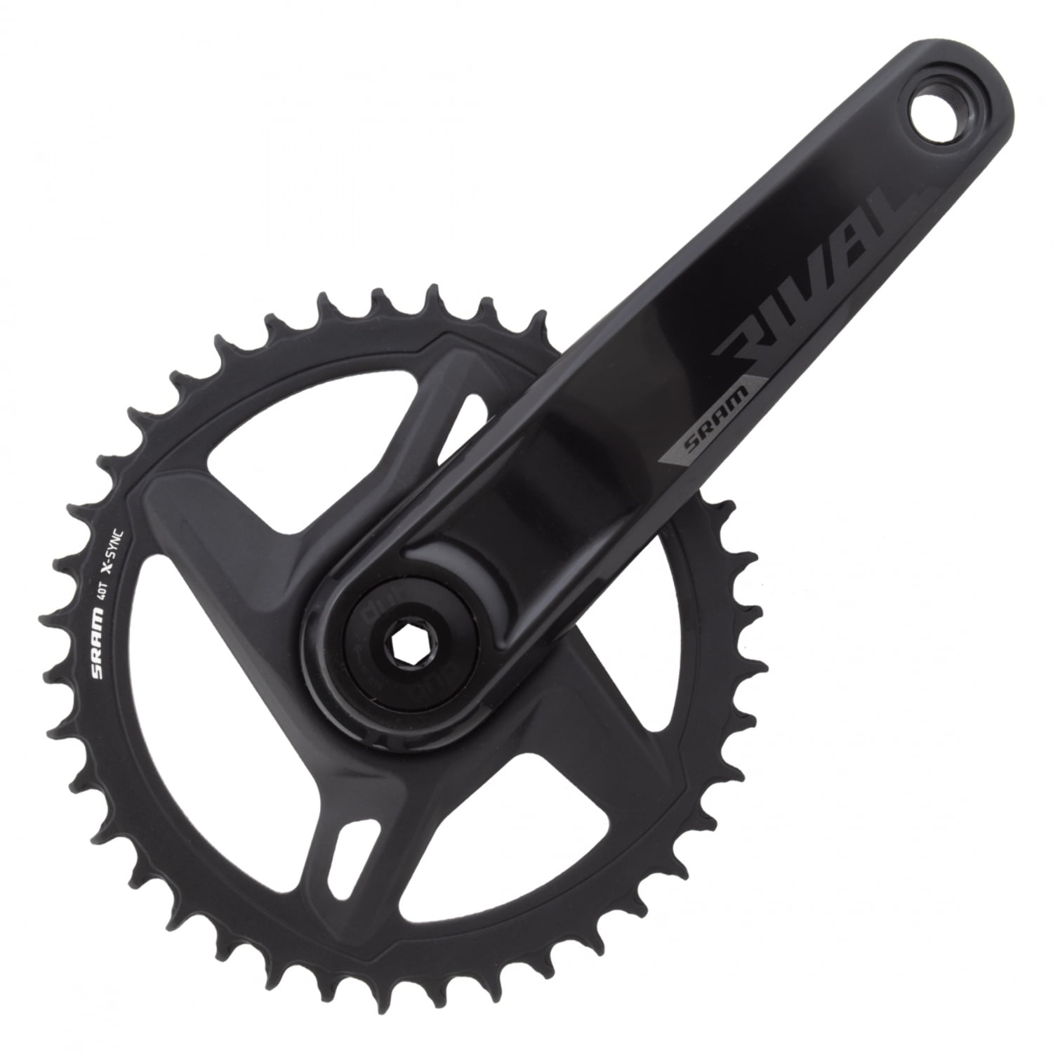 SRAM Rival 1 AXS Wide Crankset 170mm 12-Speed 40t DUB Spindle Interface ...