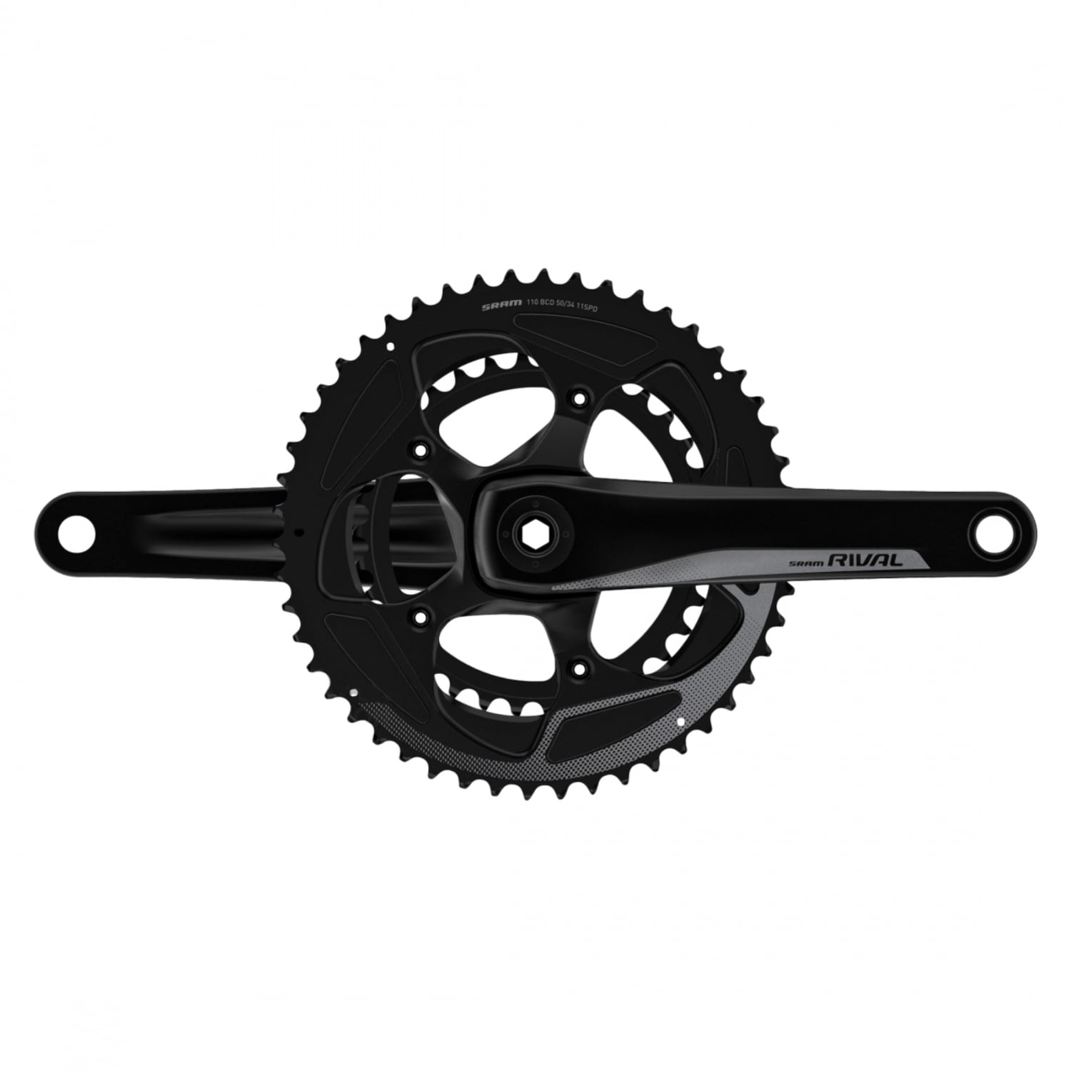 SRAM Rival 22 Crankset 170mm 11-Speed 52/36t 110 BCD GXP Spindle ...