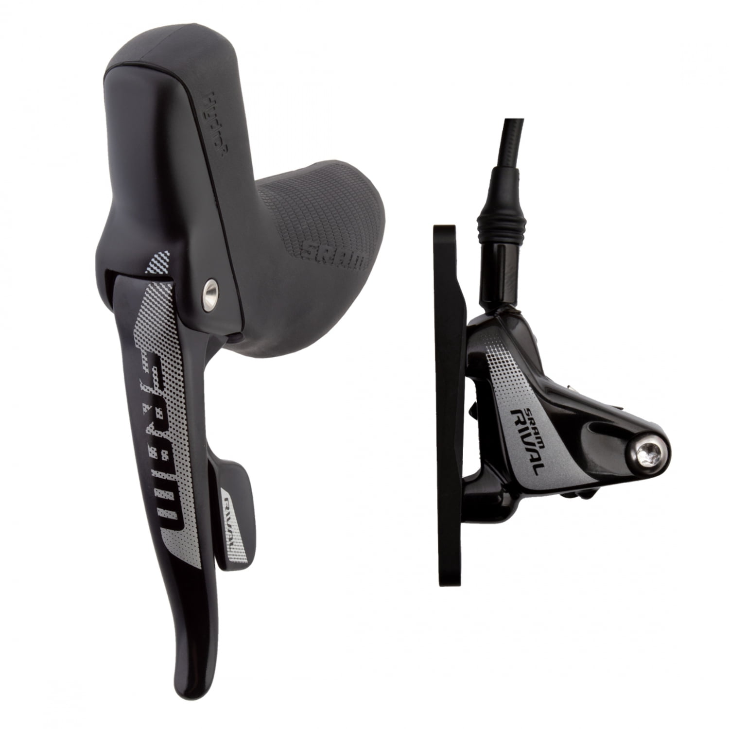 SRAM Rival 22 Flat Mount Hydraulic Disc Brake with Front Shifter and ...
