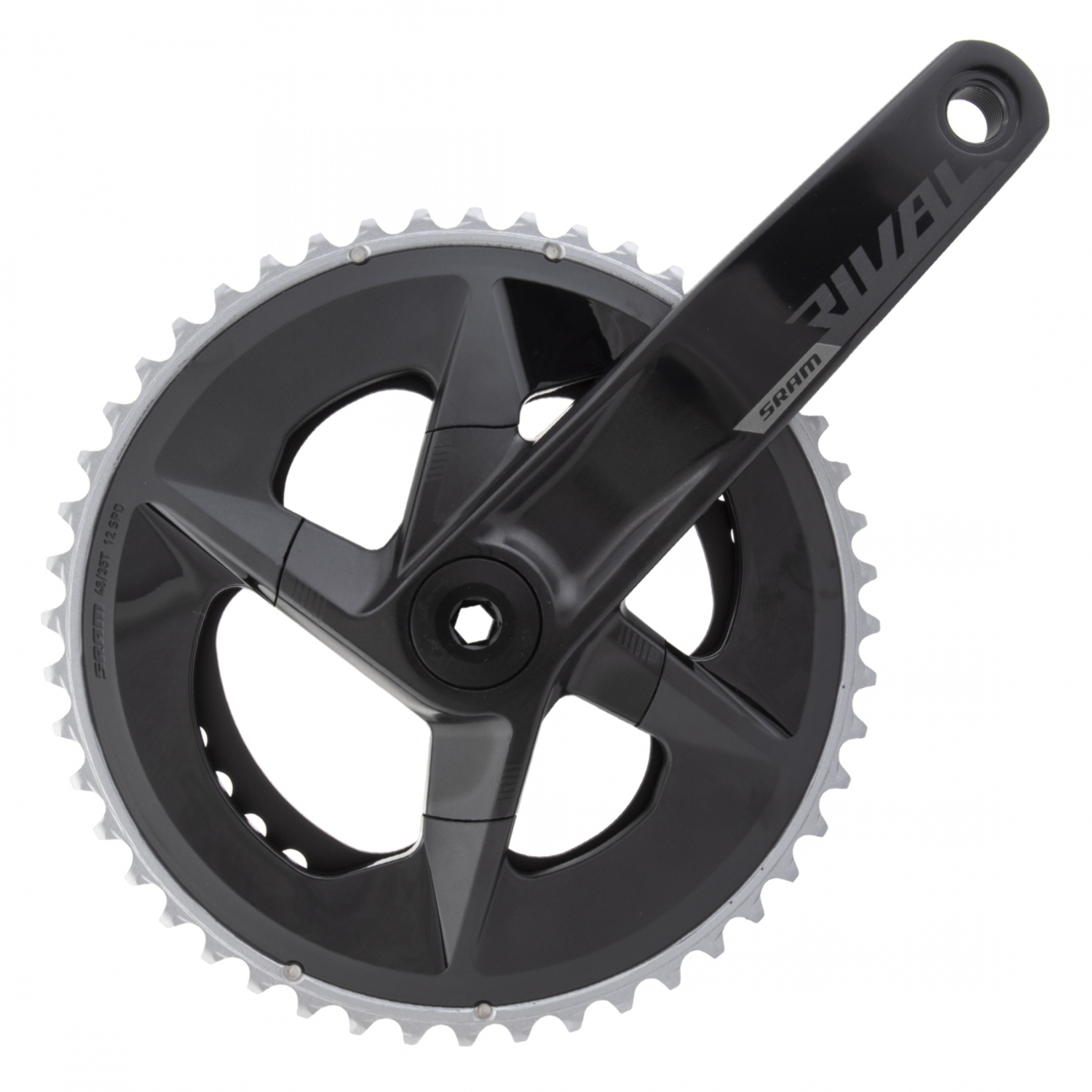 SRAM Rival AXS Crankset 165mm 12-Speed 48/35t 107 BCD DUB Spindle ...