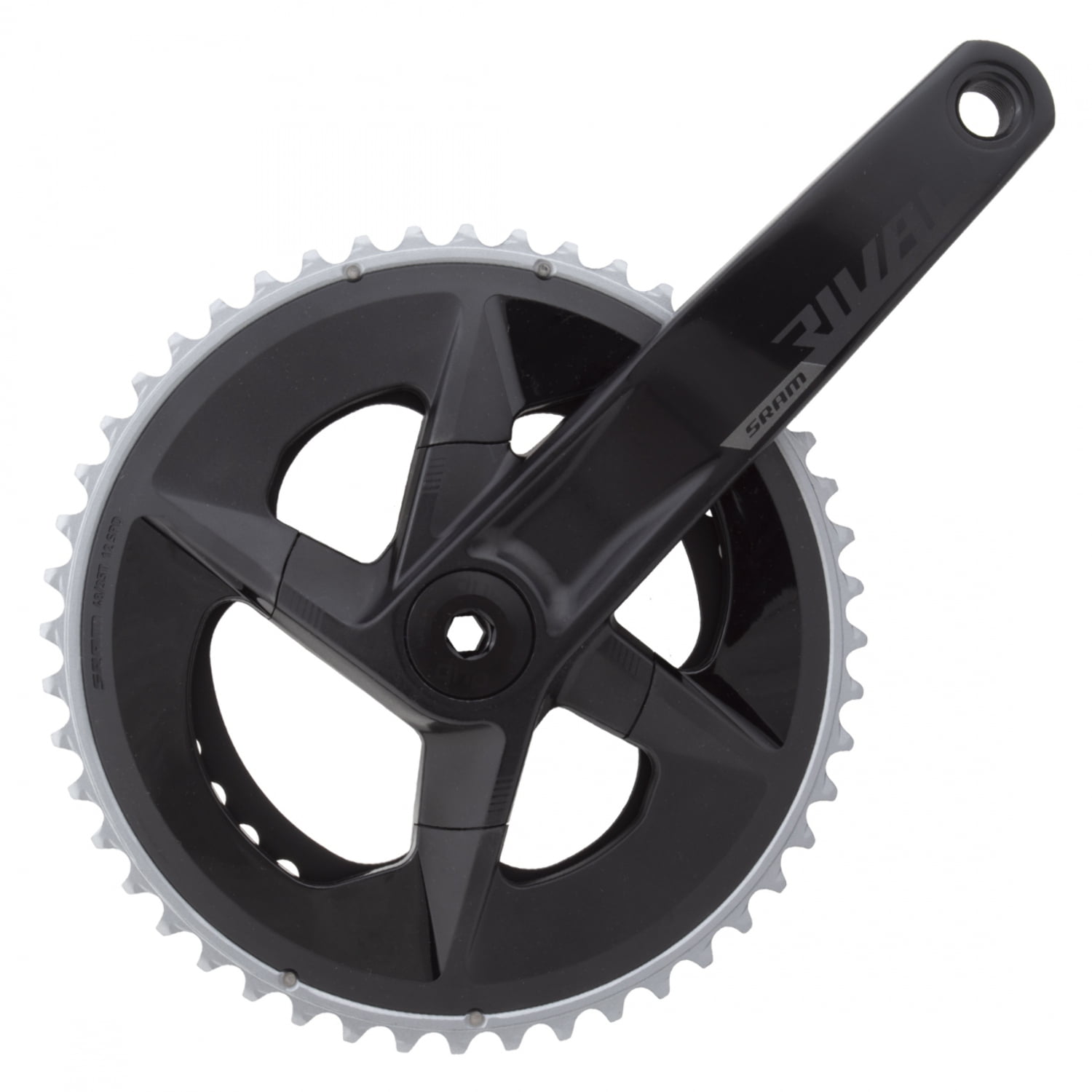 SRAM Rival AXS Crankset 175mm 12-Speed 48/35t 107 BCD DUB Spindle ...