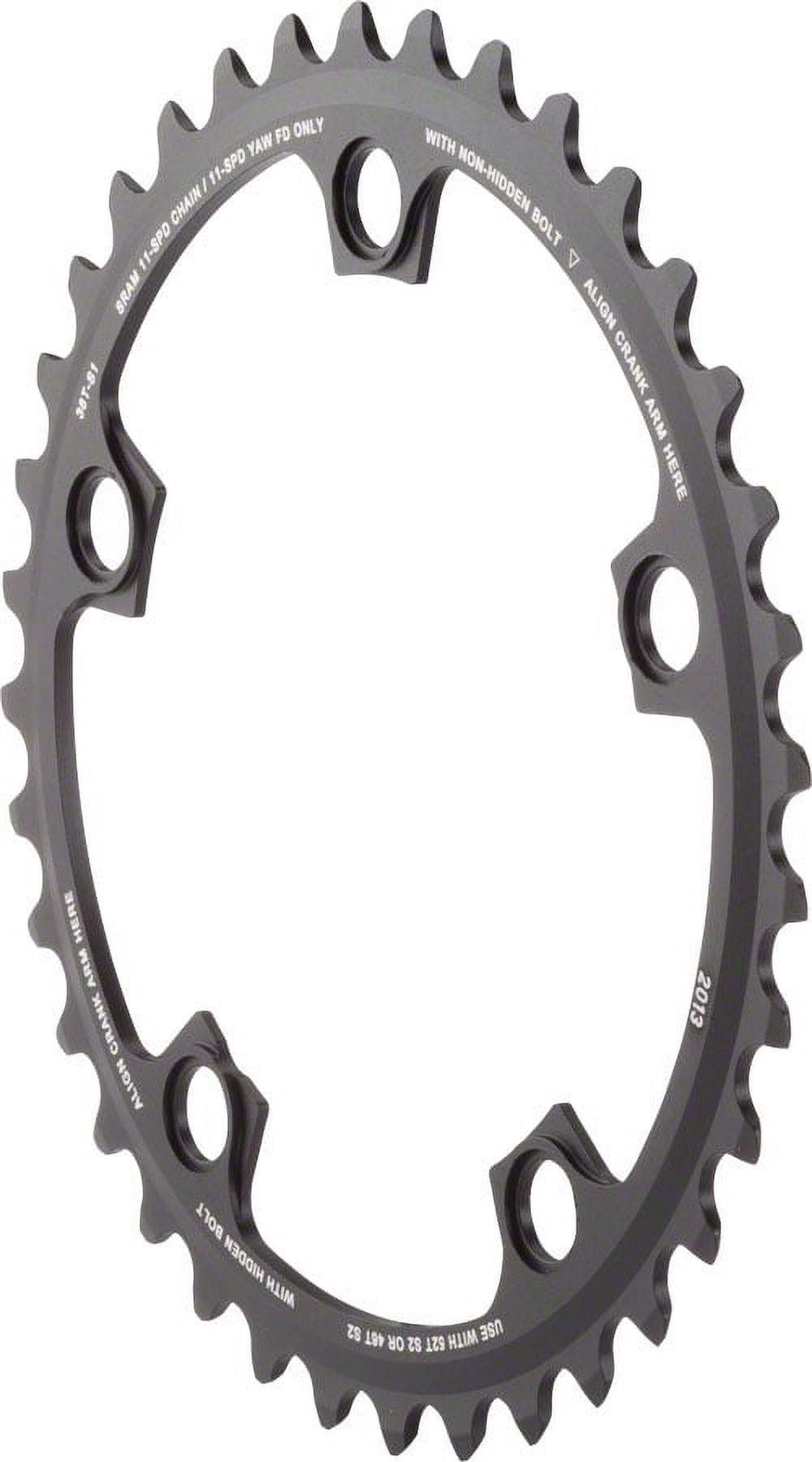 SRAM Road 22 Chainring - Black Tooth Count: 36 Chainring BCD: 110 ...