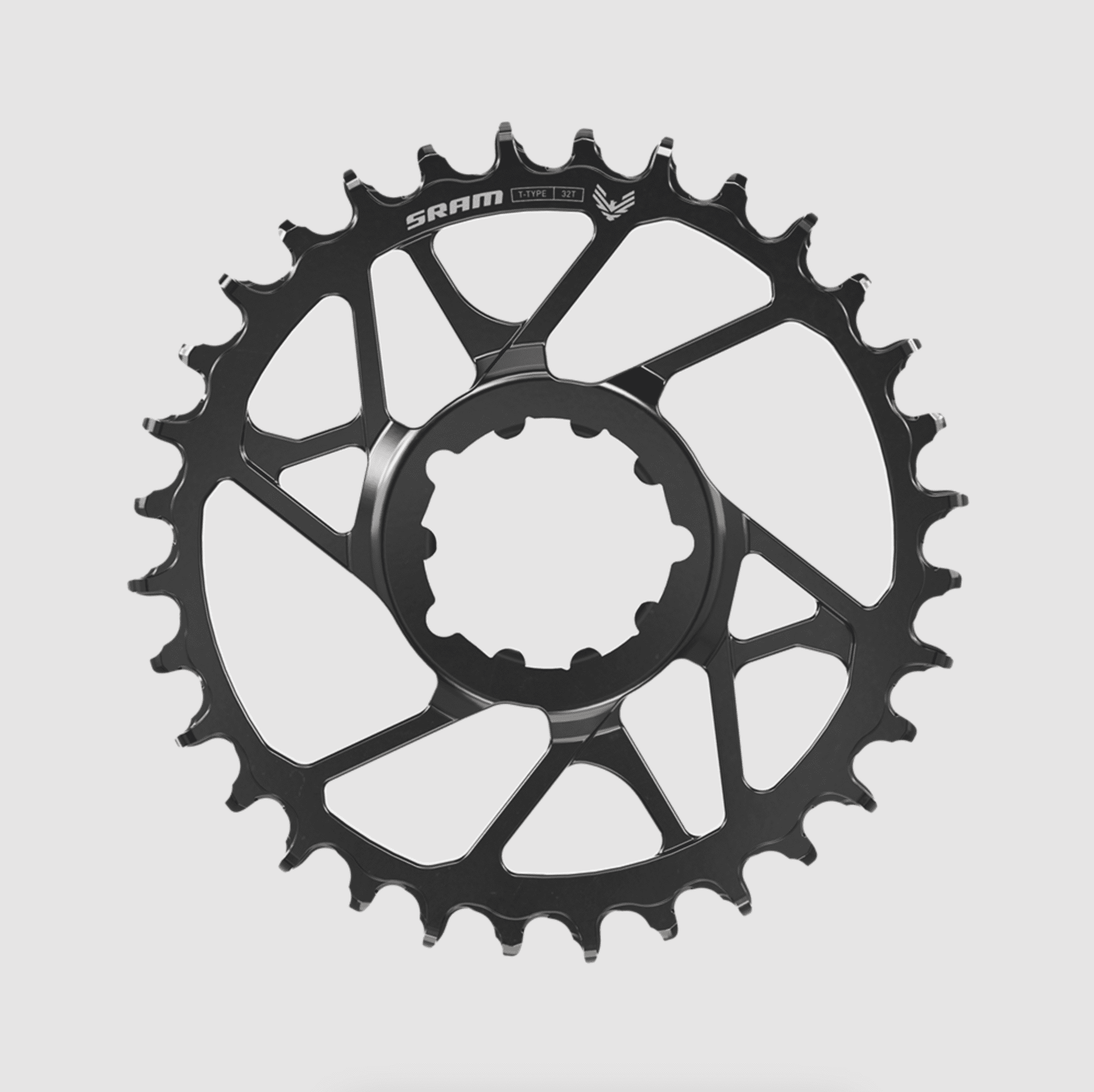 SRAM S1000 Eagle T-Type Direct Mount Chainring - 32t, 12-Speed, 8-Bolt ...