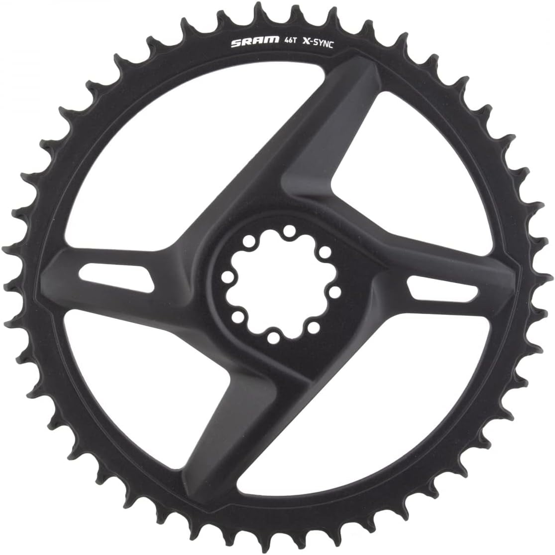 SRAM X-Sync Road Direct Mount Chainring for Rival - 46t, 12-Speed, 8-Bolt Direct Mount, Black ...