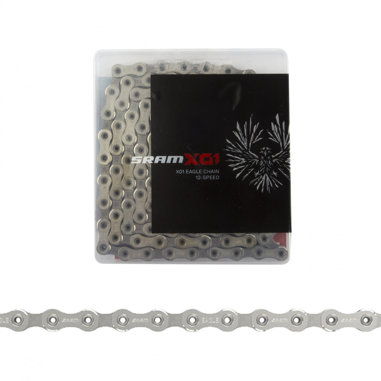 SRAM X01 Eagle 12 Speed Chain Silver - Walmart.com