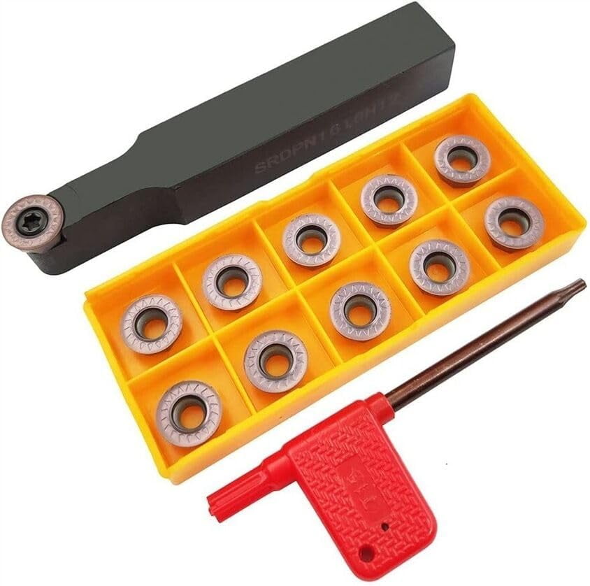 SRDPN1616H12 Tool Holder+10PCS RPMT1204 MOE Indexable Milling Inserts ...