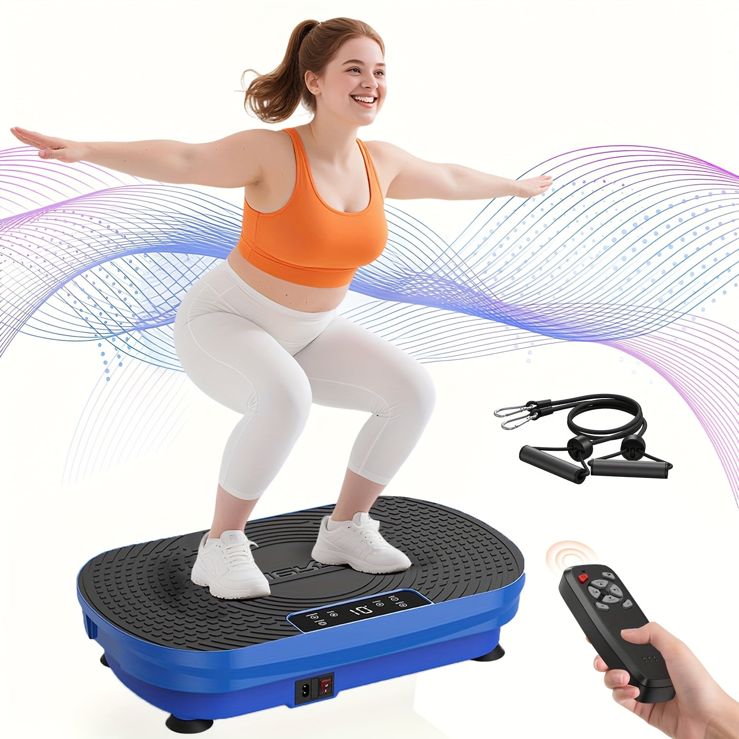 SRIFY Magnetic Massage Vibration Plate Exercise Machine - 200 Speed ...