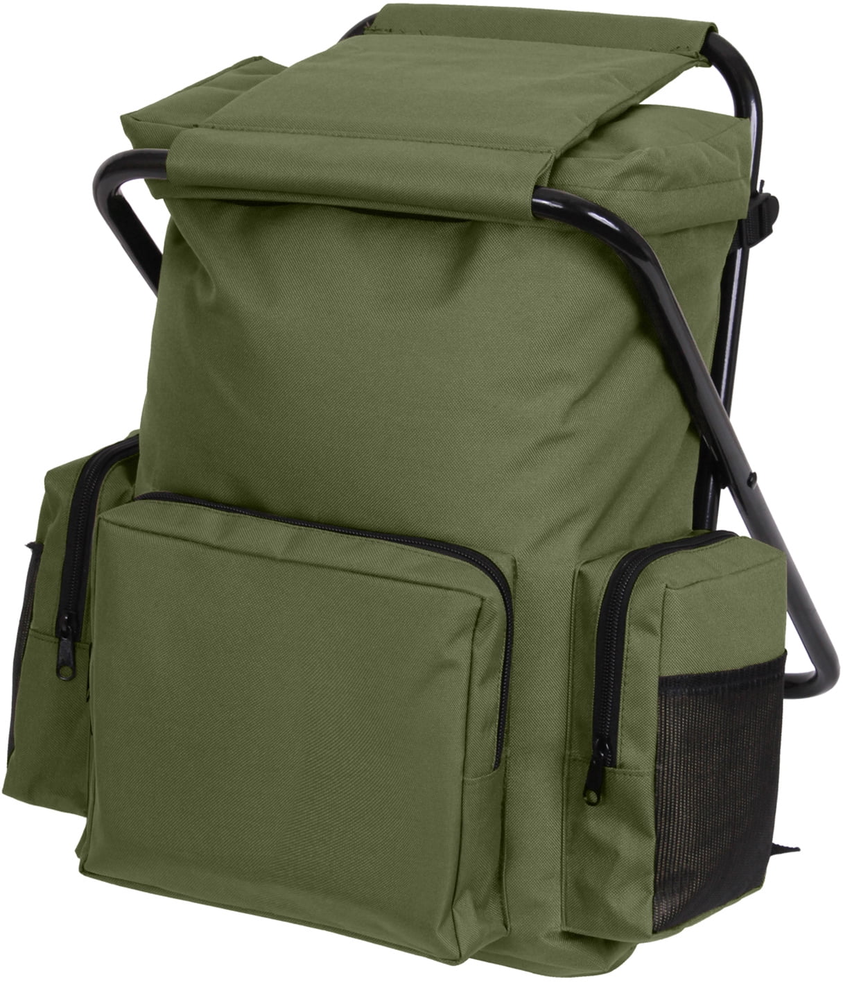 SRJUYK Foldable Travel Backpack with Integrated Camping Stool, Outdoor ...