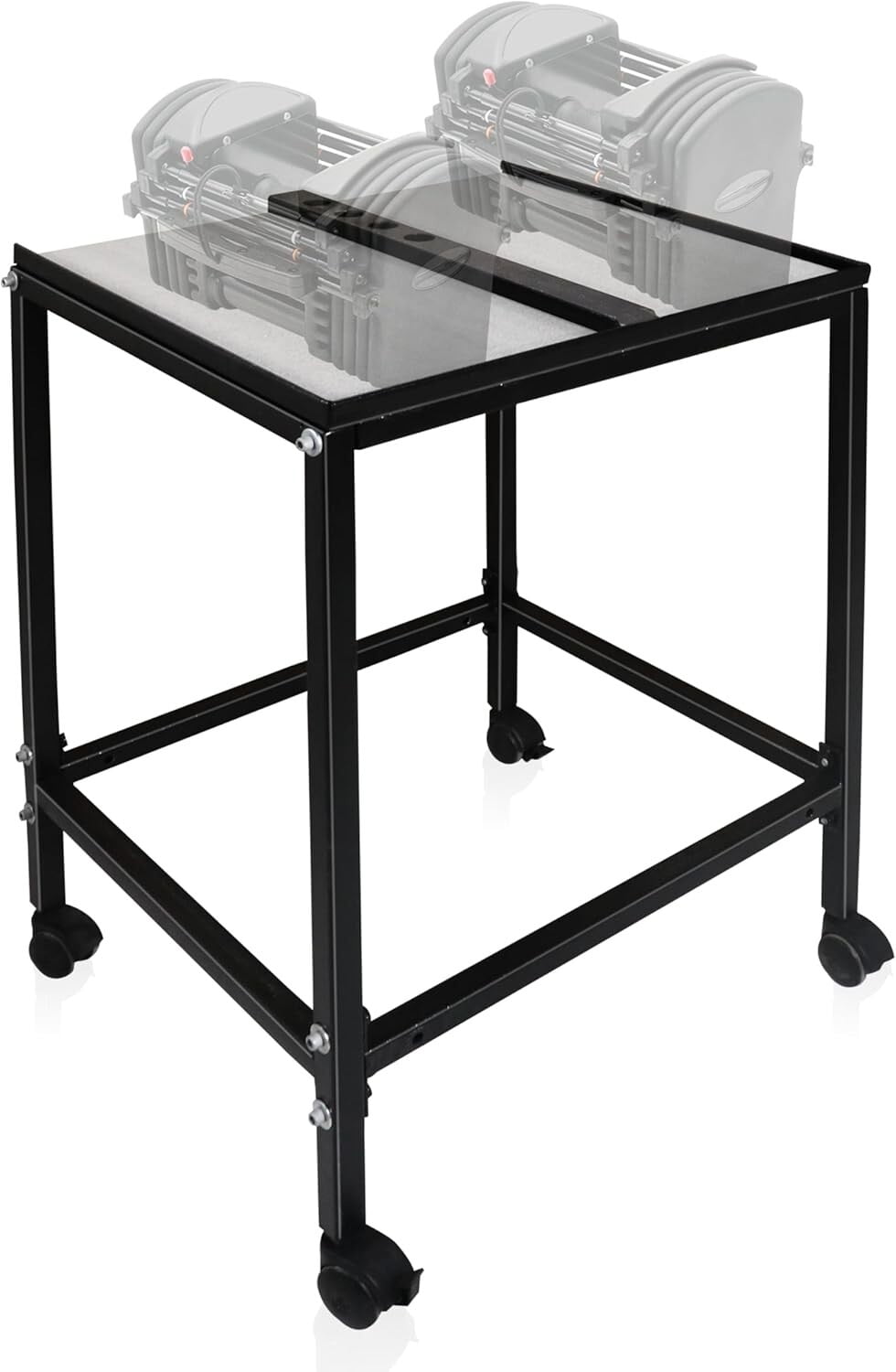 SRJUYK Large Compact Dumbbell Rack & Weight Rack with Lockable Wheels ...