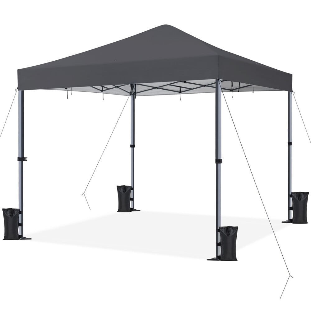 SRJUYK Pop-up Canopy with One-Push-to-Lock Setup Mechanism, Adjustable ...