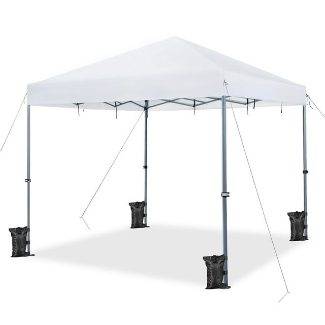 SRJUYK Pop-up Canopy with One-Push-to-Lock Setup Mechanism, Adjustable ...