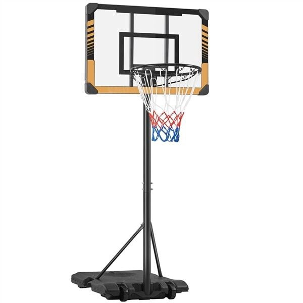 SRJUYK Portable Basketball Hoop Adjustable Height 6ft-7ft Outdoor ...