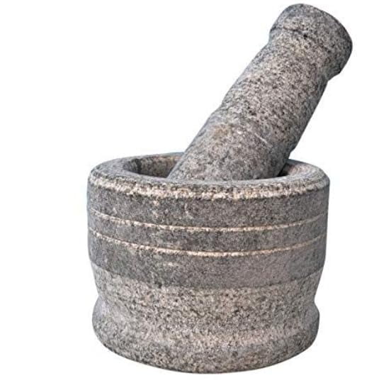SRK ENTERPRISES Stone Mortar and Pestle Set for Spices Okhli Masher ...