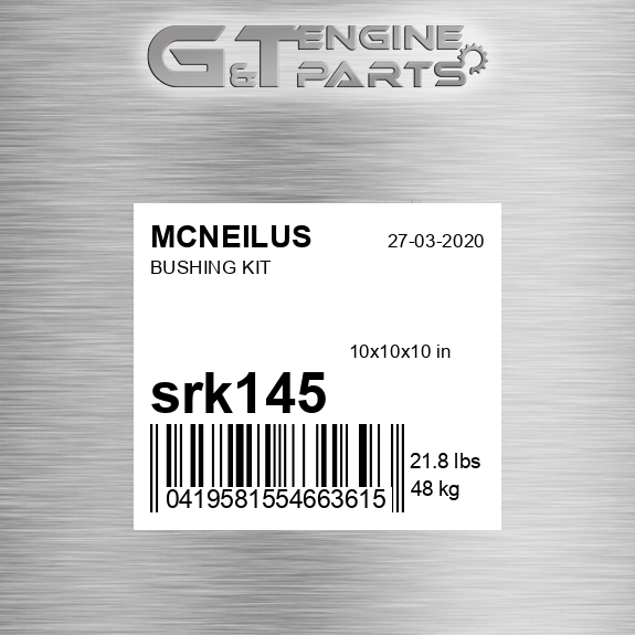 SRK145 BUSHING KIT fits McNeilus (New OEM) - Walmart.com
