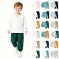 SROBPTY Child Boys Set Solid Crew Neck Long Sleeve Tops and Breathable ...