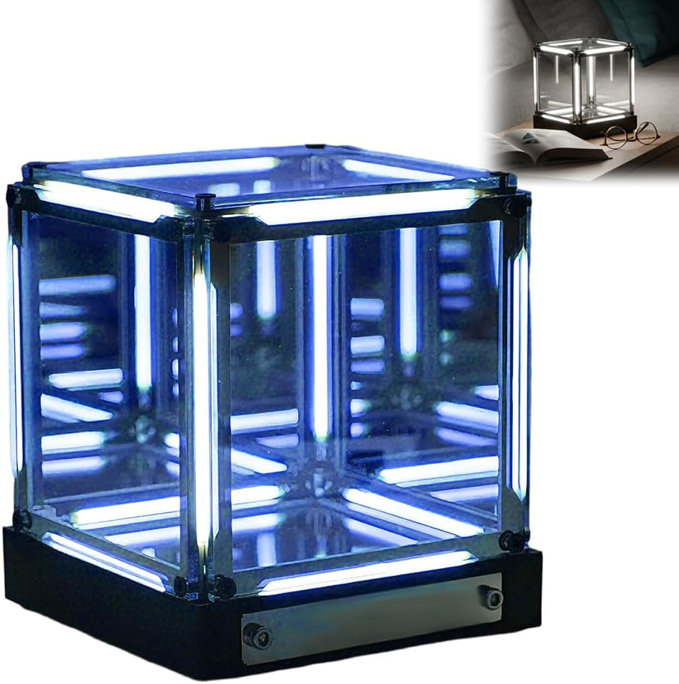 SROCOPT Infinite Space Abyss Lamp, 2026 New Acrylic Mirror Cube Touch ...