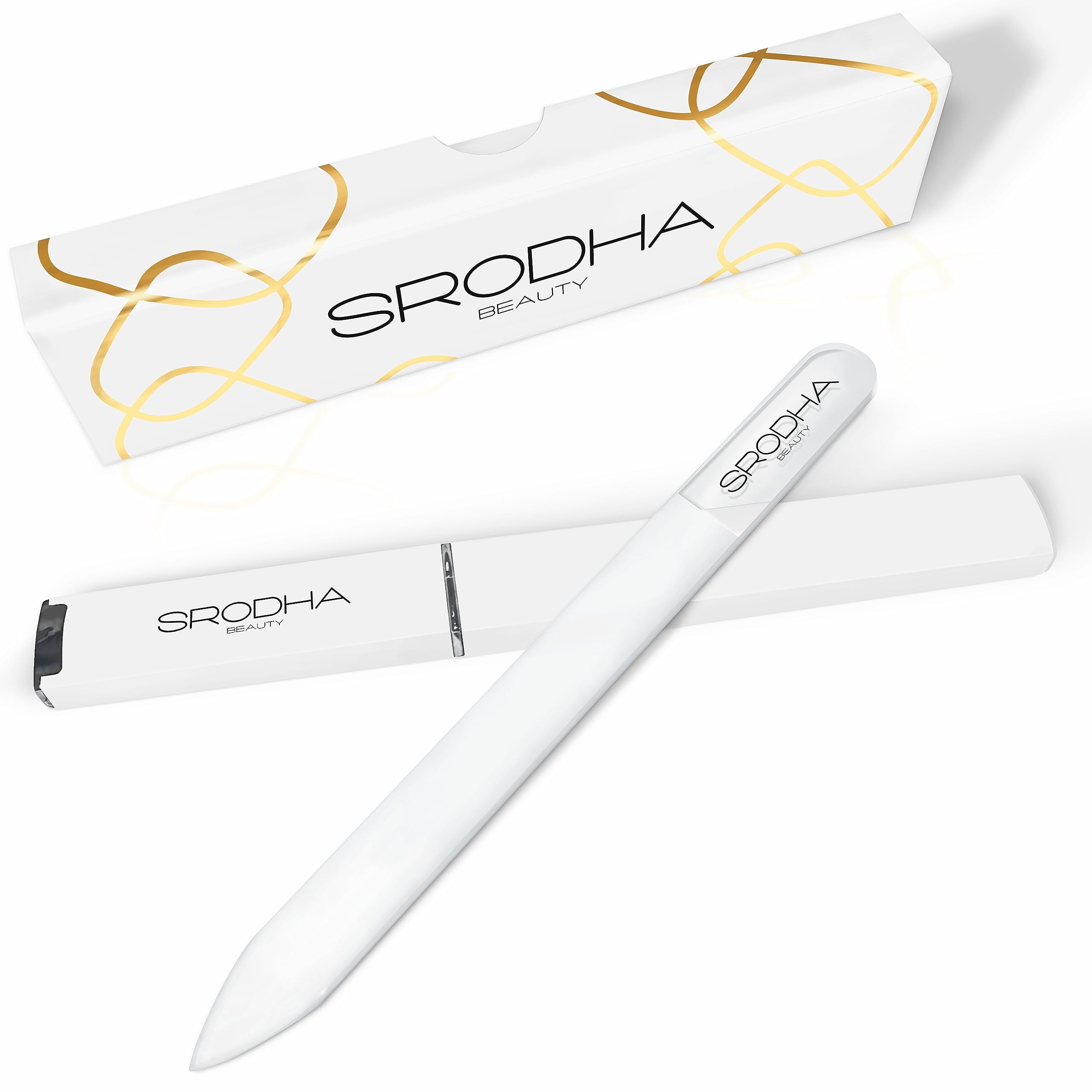 SRODHA Beauty Crystal Glass Nail File | 3 Piece Prep Kit | For ...