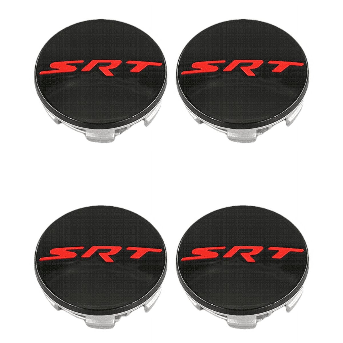 SRT Center Cap (Gloss Black-Tor Red-Text) - Walmart.com