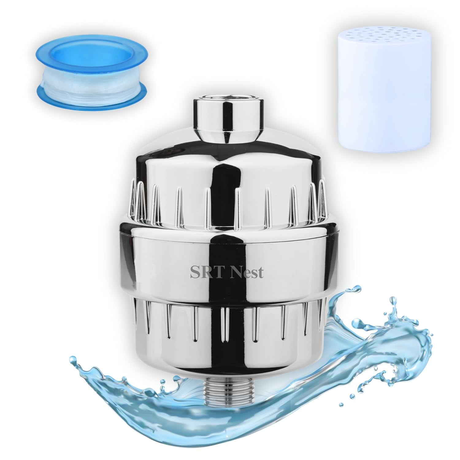 SRT NEST Hard Water Softener for Tap Bathroom Reduces Limescale ...