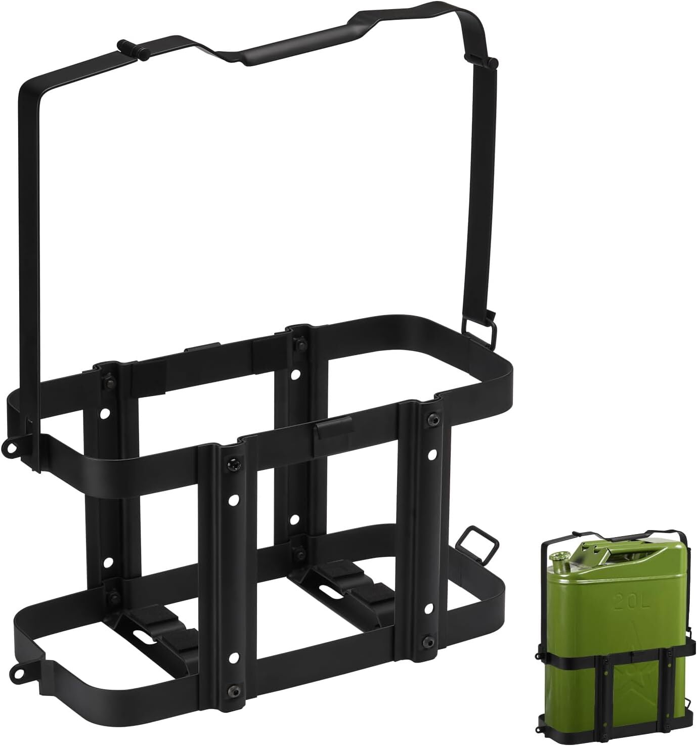 SRTHKE 20L (5.28 gallon) bracket mounted gasoline rack car/garage oil ...