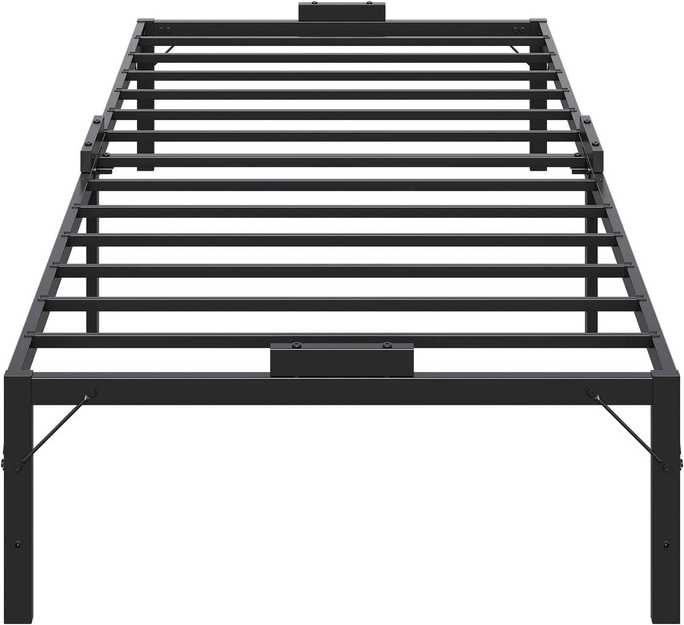 SRTHKE Twin Bed Frame, Metal Platform Bed Frame, Sturdy Beds Twin Size ...