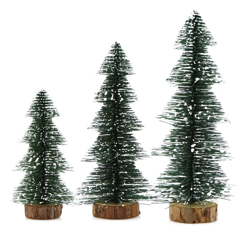 SRUILUO 1PCS 25cm/9.8" Mini Christmas Trees Fall Thanksgiving ...
